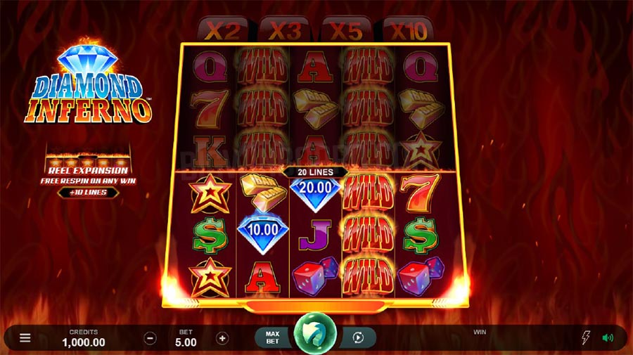 Diamond Inferno - The Slots Geek